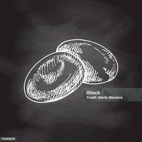 메추라기 알의 손으로 그린 스케치 부활절 휴일 벡터 그림입니다 풀과 꽃에 활을 가진 토끼 칠판 배경 흰색 그림 빈티지 요소 그리기에 대한 스톡 벡터 아트 및 기타 이미지