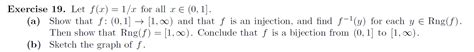 Exercise 19 Let F X 1 X For All X 0 1 A Show Chegg Com