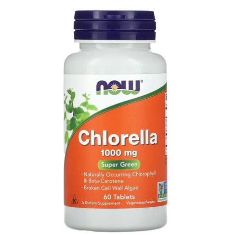 Хлорела 1000 мг, NOW, Chlorella 1000 мг - купити в Києві, ціна в ...