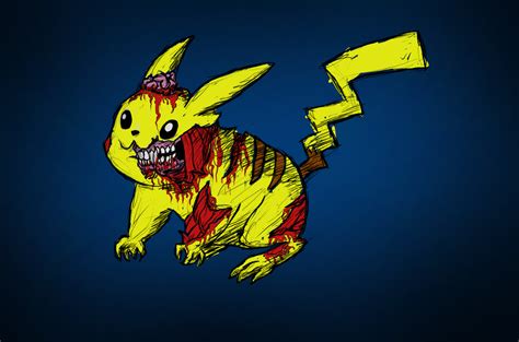 Zombie Pikachu Drawing By Dragodino Dragoart