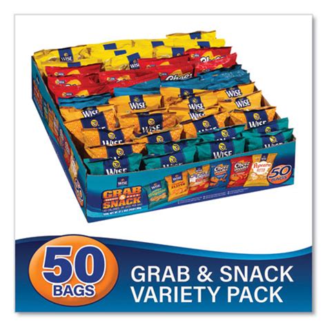 Wise Grab And Snack Variety Pack Assorted Flavors 50pack