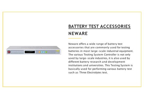 PPT Battery Test Accessories Neware Solution PowerPoint Presentation ID 11614693