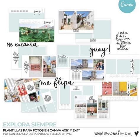 Plantillas Canva Para Fotografía Scrapbooking Explora Siempre
