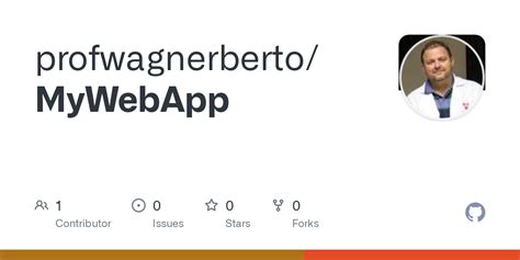GitHub Profwagnerberto MyWebApp