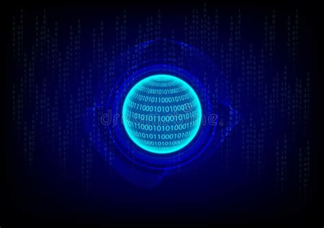 Light Blue With Binary Code On Technology And Futuristic Background Cybercrime Concept Stock