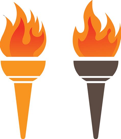 Olympic Torch Symbol Set 28567080 Vector Art At Vecteezy