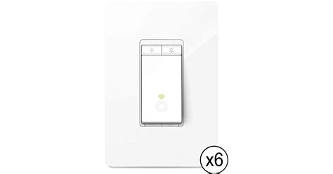 TP Link HS220 Smart Wi Fi Light Switch With Dimmer 6 Pack B H