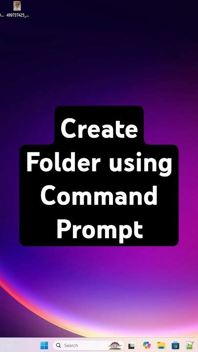 Create Folder Using Command Prompt In Any Windows Pc Or Laptop Youtube