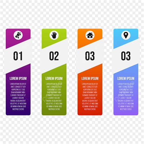 Verticle Colum Gradient Infographic Design Colum Gradient Infograph
