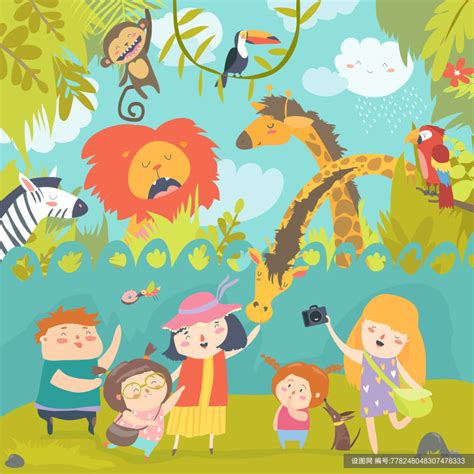 可爱卡通儿童手绘ai下载 编号778248048307478333 设图网