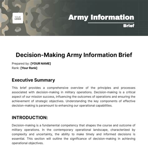 Military Resume 8 Free Word Pdf Documents Download