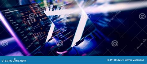 Technology Background Computer Script Programming Code Abstract Screen Of Software Developer