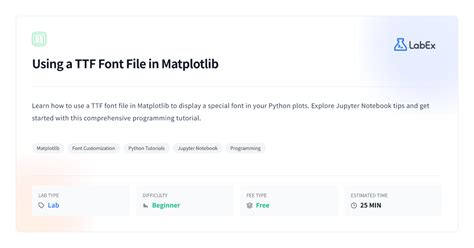 Matplotlib 폰트 사용자 정의 파이썬 튜토리얼 플롯 폰트 변경 Labex