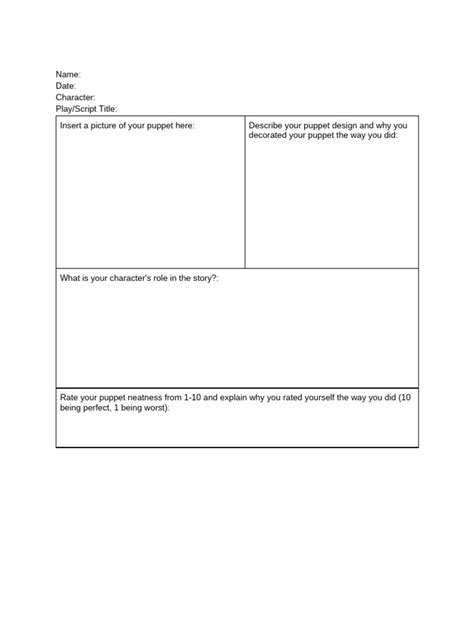 Puppet Design Pdf