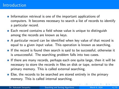 Searching And Sorting Algorithms PPT