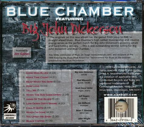 Blue Chamber Big John Dickerson Arms Of The Blues Markedltd Stock