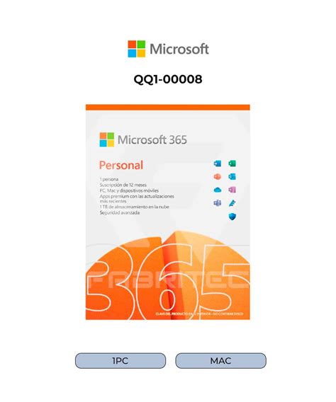 Licencia Microsoft Personal Licencia Virtual Esd Pc Mac Qq Corporacion