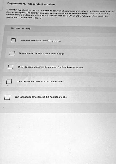 Dependent Vs Independent Variables A Scientist Hypothesizes That The Temperature At Which