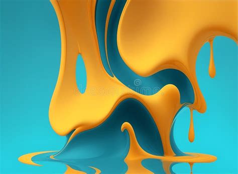 Abstract Liquid Shape Fluid Design Isolated Gradient Waves With Geometric Lines Dots Vector