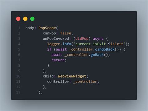 Flutter WebView 4 4 2