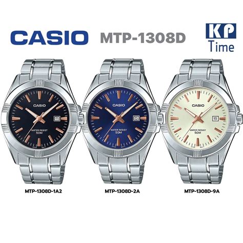 Casio นาฬิกาข้อมือผู้ชาย สายสแตนเลส รุ่น Mtp 1308d ของแท้ประกันศูนย์ Cmg Shopee Thailand