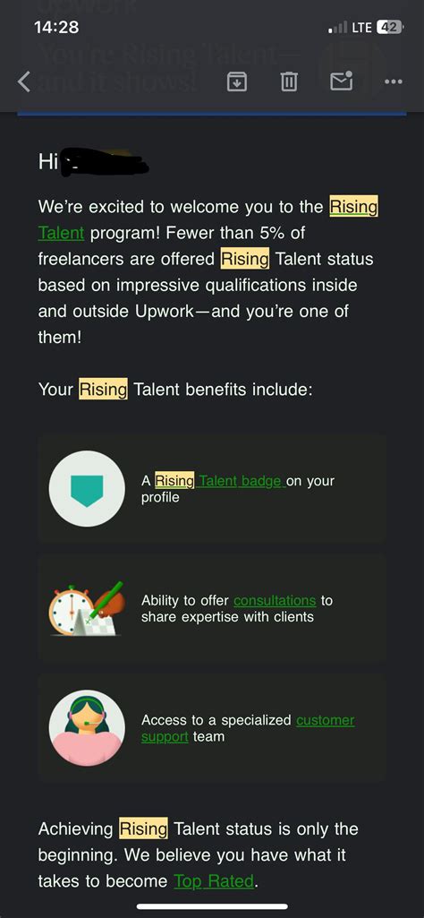 I Got The Rising Talent Badge After 3 Weeks Rupwork