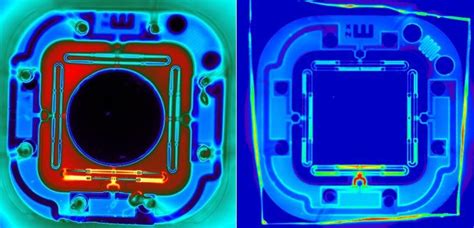 Thermograms Of A Released Left And An Unreleased Device Right