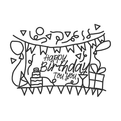 Premium Vector Happy Birthday Celebration Greeting Vector Background