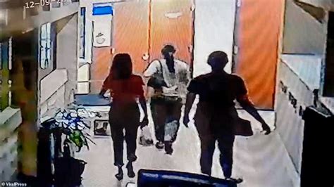 Horrifying Moment Female Office Worker Is Forced To Fight Off A Python