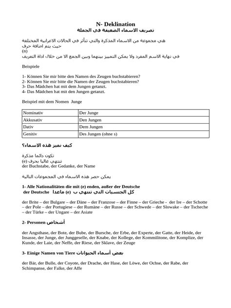 1 n deklination pdf