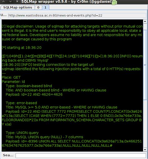 Sql Injection Through Sqlmap Burp Plugin Hacktolearnorlearntohack