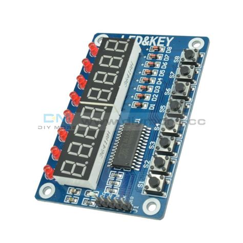 8 Bit Led 8 Bit Digital Tube 8 Keys Tm1638 Display Module For Avr For Diymore