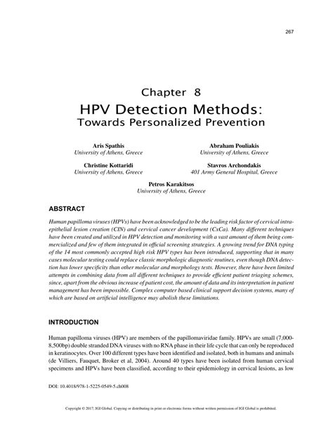 pdf hpv detection methods
