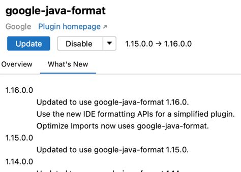 Unintentional Changes In Version 1 15 0 1 16 0 For IntelliJ Plugin