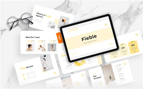 Fieble Minimal Google Slides Template TemplateMonster