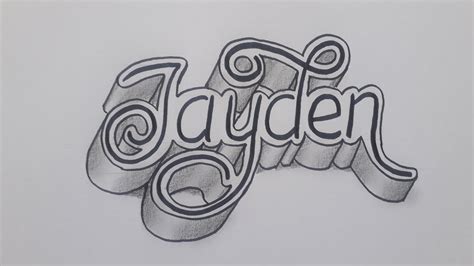 How To Draw Jayden In Cursive Design Talk