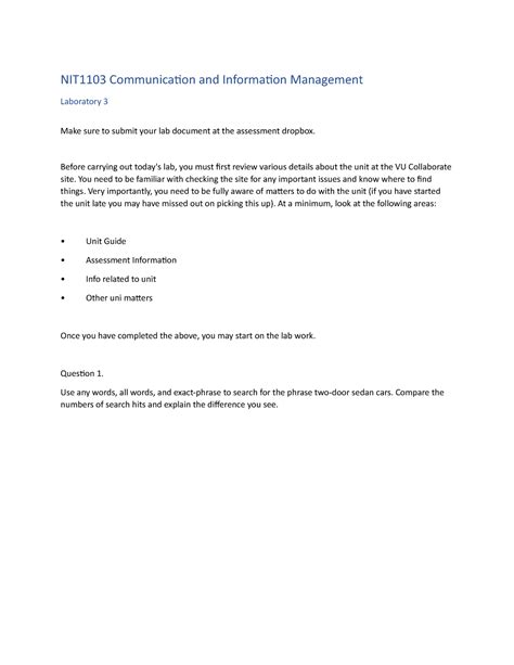 Lab03 With These Assignments I Passed This Unit With A High Distinction Nit1103