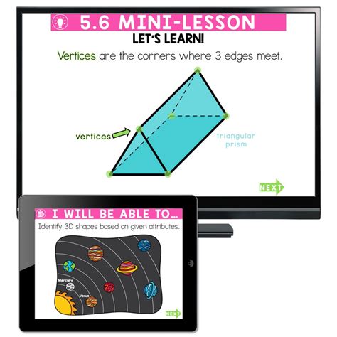 Lucky To Learn Math 1st Grade Geometry Lesson 56 3d Shapes Identification Teaching