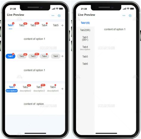 mobile widgets application and applet library n axureboutique