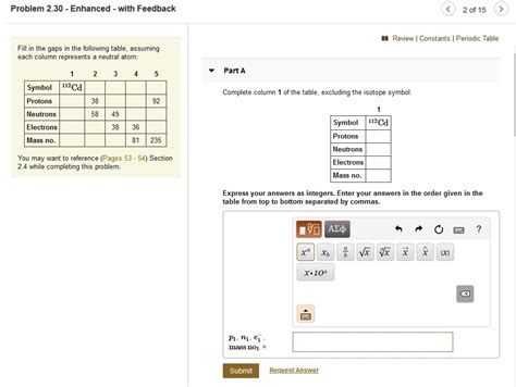 Problem 230 Enhanced With Feedback 2 Of 15 Review Constants Periodic