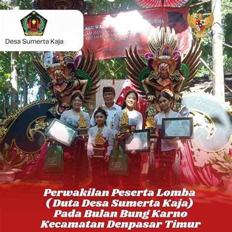 Duta Peserta Desa Sumerta Kaja Dalam Lomba Kegiatan Bulan Bung Karno Tingkat Kecamatan Desa