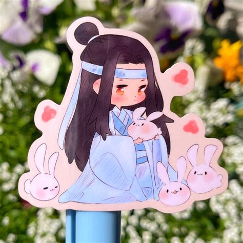 MDZS The Untamed Mo Dao Zu Shi Lan Zhan And Bunnies Etsy