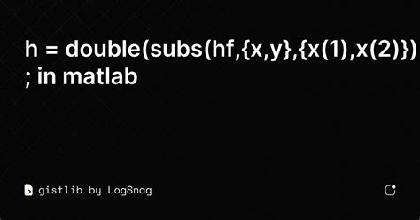 Gistlib H Doublesubshf Xy X1x2 In Matlab