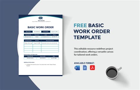 Work Order Templates Work Order Checklist Template Comprehensive