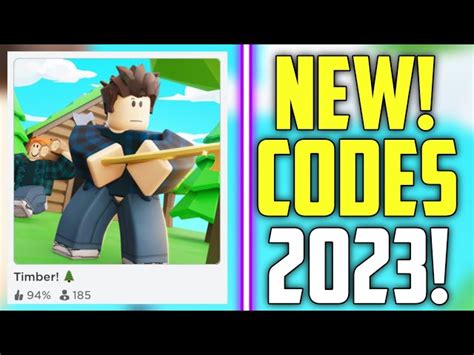 Roblox Timber Codes August 2023 Free Cash Gems And More