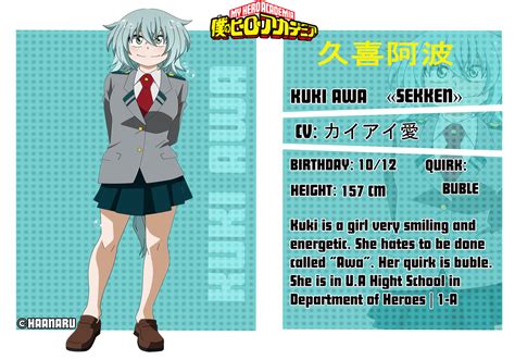 Bnha Oc Kuki Awa Id By Haanaru On Deviantart