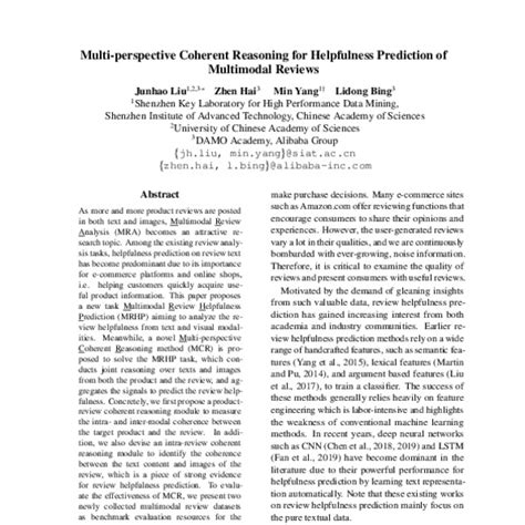 Multi Perspective Coherent Reasoning For Helpfulness Prediction Of Multimodal Reviews Acl