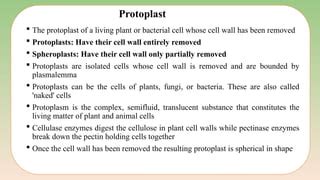 Protoplast Fusion Protoplast Culture And Somaclonal Variation Pptx
