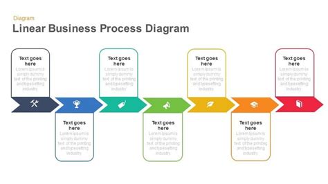 Flow Diagram Template Powerpoint Process Infographic