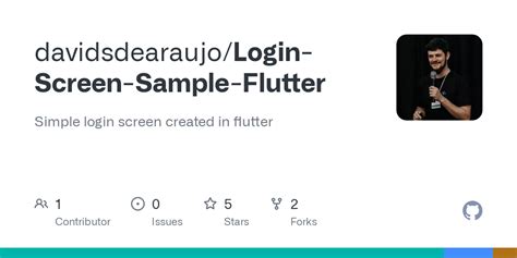 Github Davidsdearaujo Login Screen Sample Flutter Simple Login Screen Created In Flutter